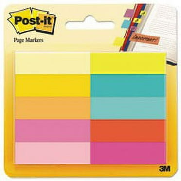 2PK Post-it Standard Page Flags in Dispenser, Blue, 50 Flags/Dispenser ...