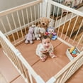 HARPPA Wood Baby Gate Playpen Baby Fence for Babies and Toddlers, 62" x ...