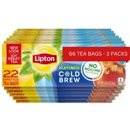 Lipton Cold Brew Iced Tea - 22 tea bags per box, 12 boxes per case ...