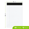 Goefun Small Note Pads, 5x8 Inch Narrow Ruled Legal Pads, 30 Sheets, 12 ...