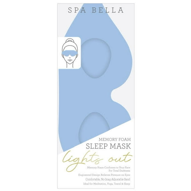 Spa Bella Memory Foam Sleep Mask - Walmart.com