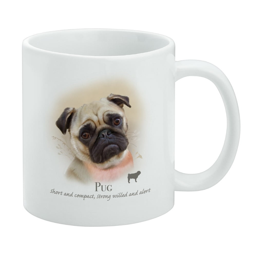 Pug Dog Breed White Mug - Walmart.com