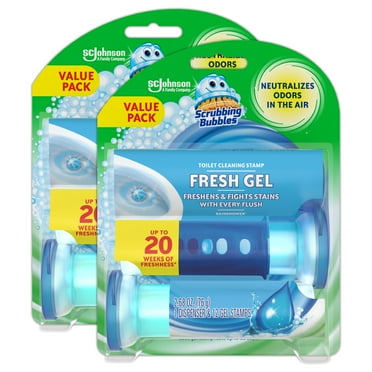 Scrubbing Bubbles Fresh Gel Toilet Cleaning Stamp, Rainshower ...