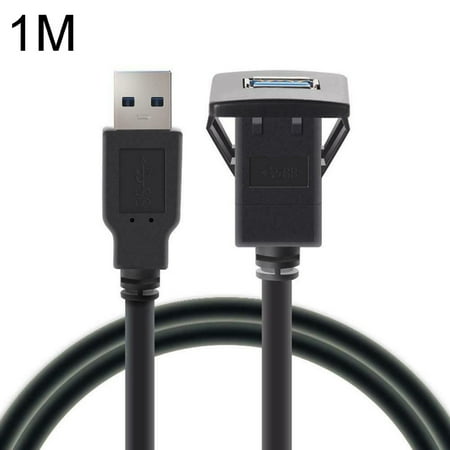 Square USB 3.0 Panel Flush Mount Extension usb car cable android usb ...