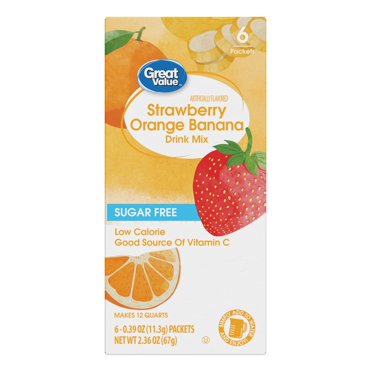 Great Value Sugar-Free Pink Lemonade Drink Mix, 0.14 oz, 10 Count ...