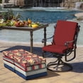 ARDEN 4-Pack Outdoor Patio Dining Chair Cushion, 20x44, Rain-Proof Seat ...