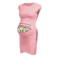 Women Print Pregnant Maternity Maternity Props Casual Mini Dresses ...