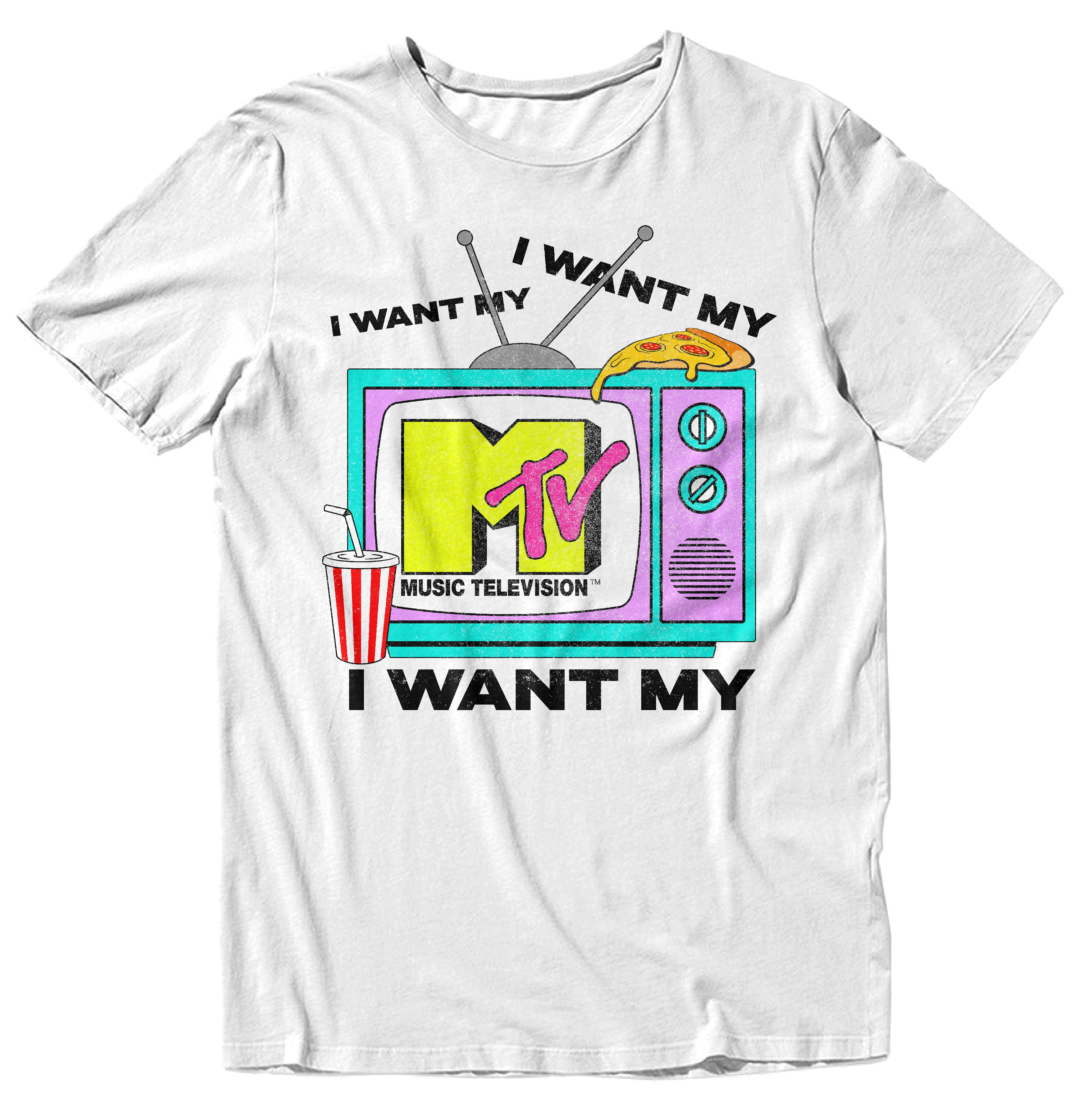 MTV I want my MTV Music Television Mens and Womens Short Sleeve T-Shirt ...