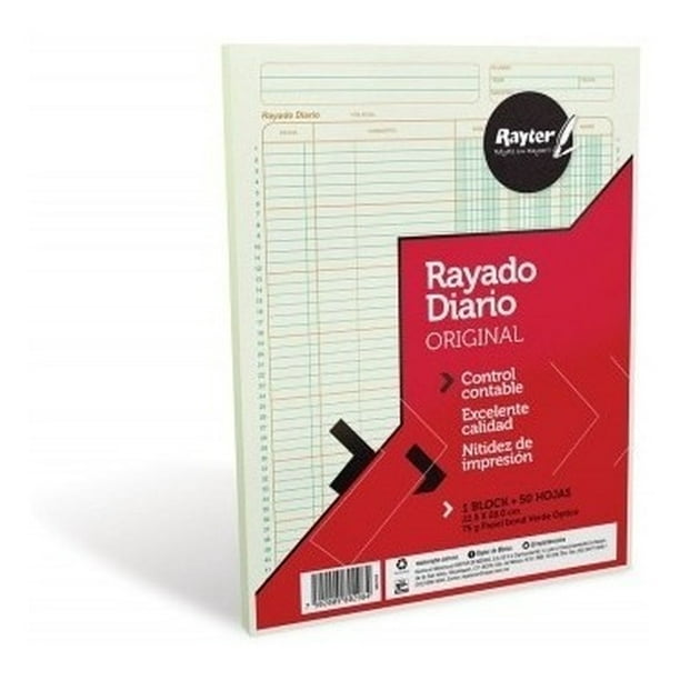 Block Rayado Diario Tamaño Carta C/50 Hojas AleJaz J88EL | Walmart en línea