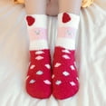 AJGRHE Women's Stockings Coral Velvet Socks Thickened Cartoon Sleep ...