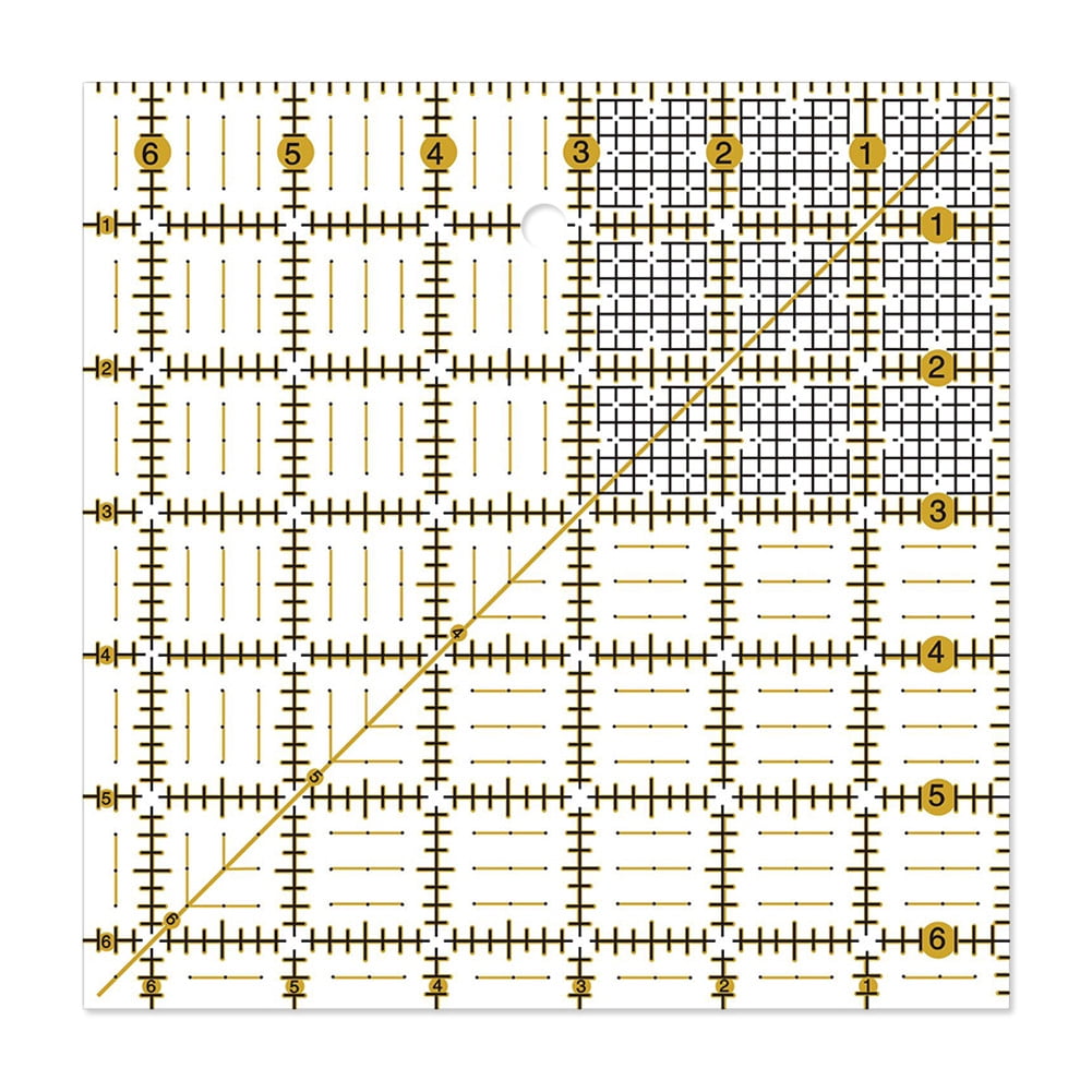 IMSHIE DIY Quilting Ruler Acrylic Quilters' Ruler Colorful Easy ...