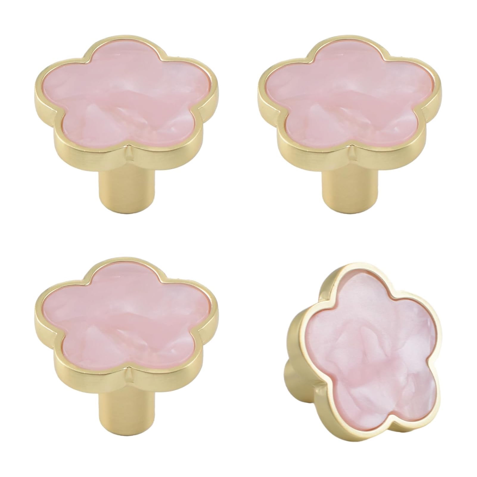 Click here for Maytalsory 4 Pink Floral Cabinet Knobs  Handles  Y... prices
