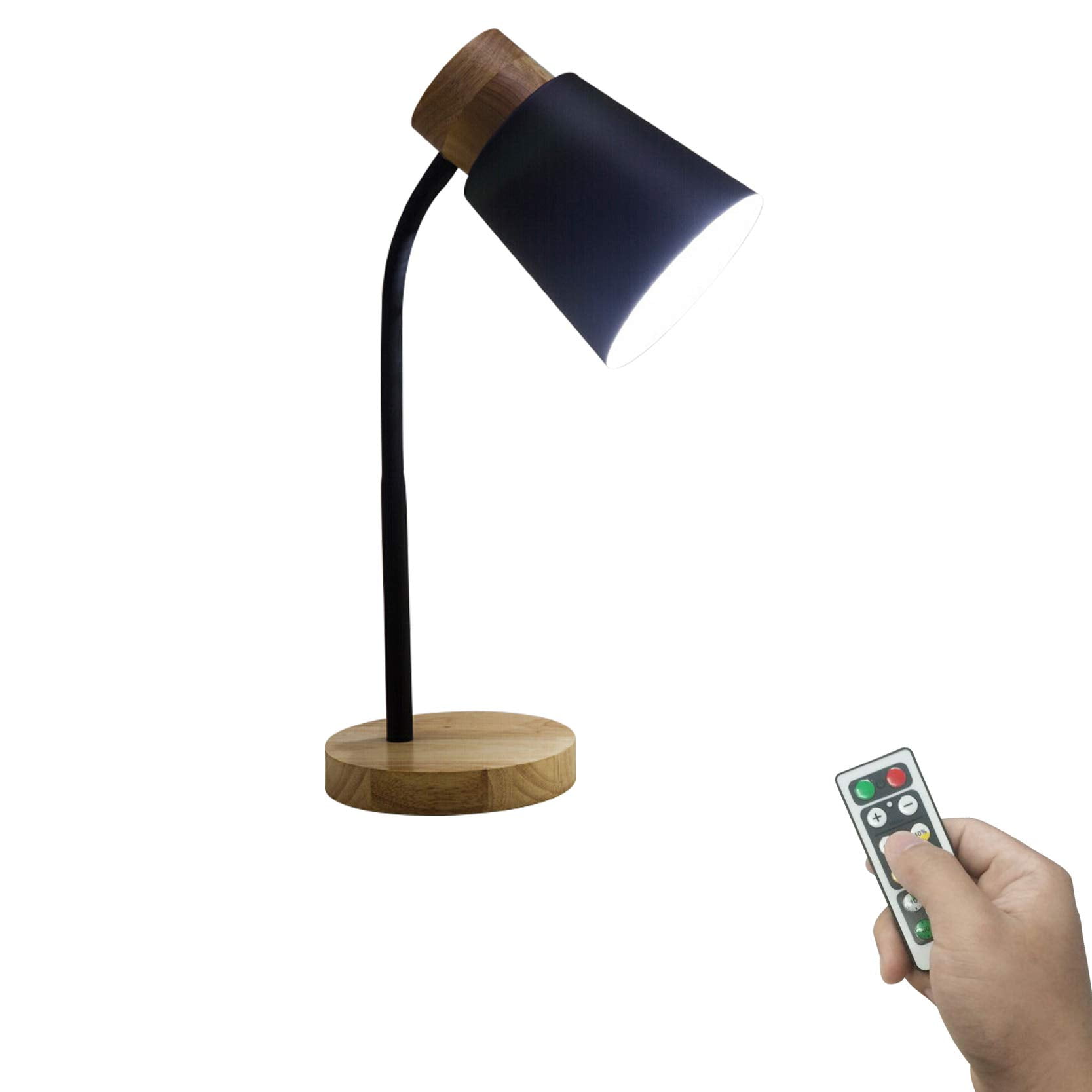 FSLiving Dimmable Timing Table Lamp 100 Lumens LED Remote Control ...
