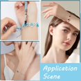 2Pcs Iron and PVC and Acrylic Memo Clips Bracelets Helpers Bracelets ...