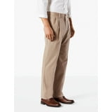 Dockers Men's Classic Pleated Easy Khaki with Stretch - Walmart.com