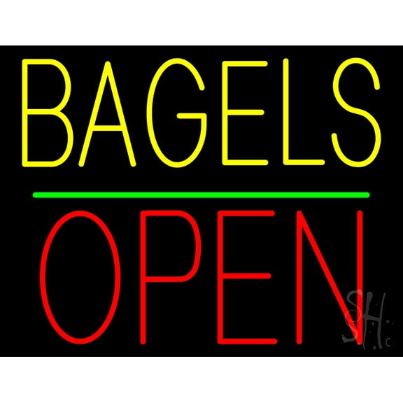 Hot Tea Open LED Neon Sign 24 x 24 - inches, Black Square Cut Acrylic ...