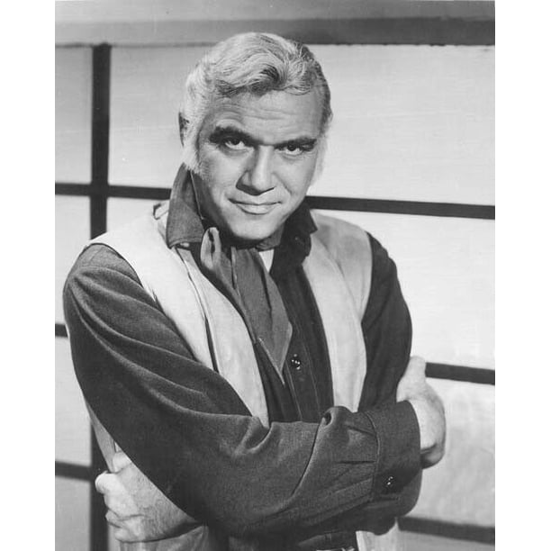 Lorne Greene classic portrait as Ben Cartwright at Ponderosa Bonanza ...