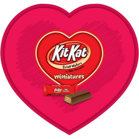 Kit Kat® Crisp Wafers Miniatures Valentine's Heart Box, 8 oz - Walmart.com