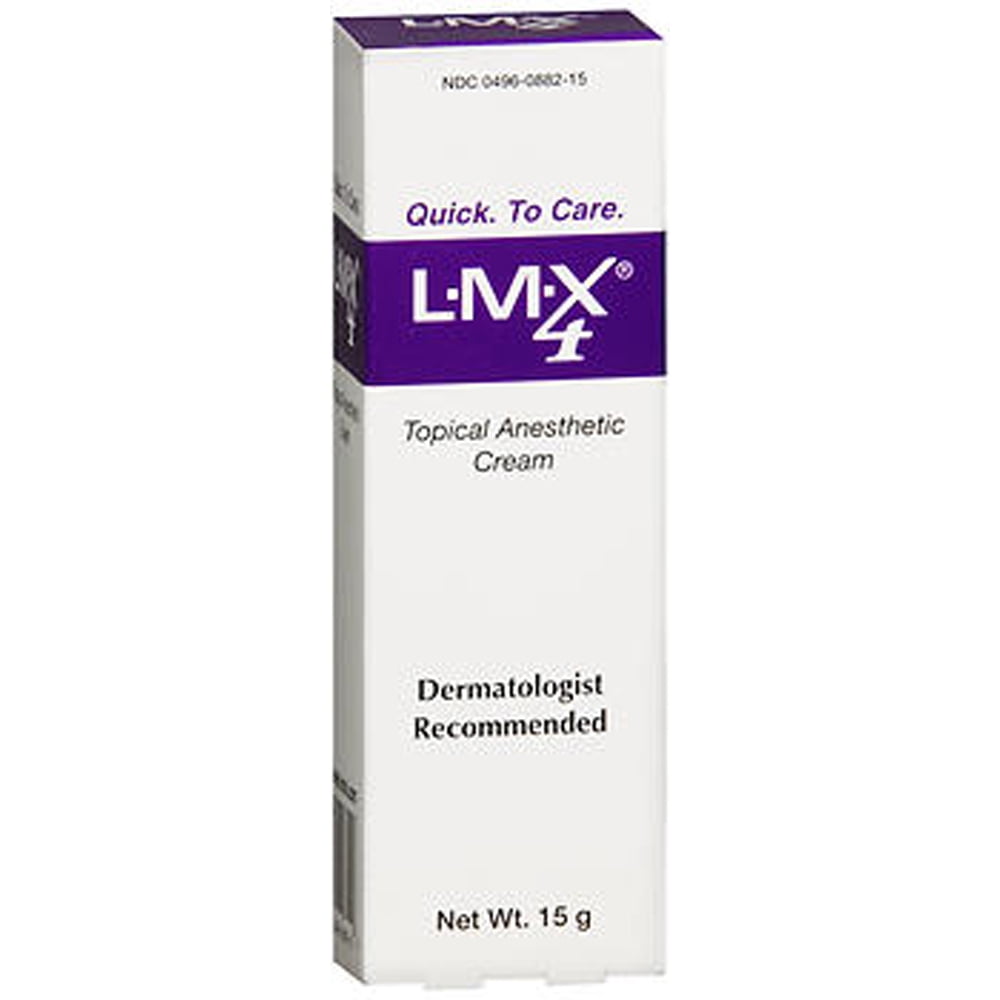 L.M.X.4 4% Lidocaine Topical Anesthetic Cream, 0.54 Oz. - Walmart.com ...
