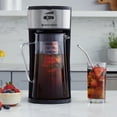 West Bend Ice Tea Maker with Infusion Tube, 2.75 Qt. Capacity, in Black ...