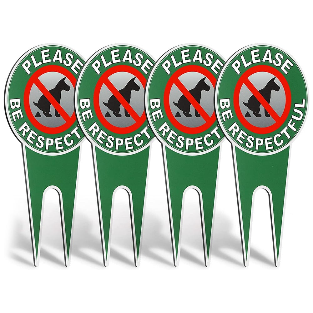 Click here for Unbranded 4 Pieces No Poop Dog Signs Please Be Res... prices