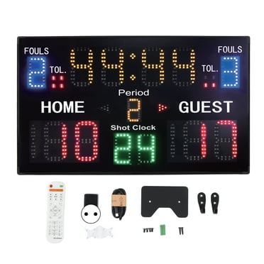 4 Digital Portable Table Top Scoreboard, Easy Flip Score Keeper for ...