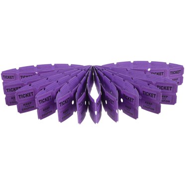 Raffle Colored Stub Auction Tickets - 500 Sheets, 10 Numbers per Sheet ...