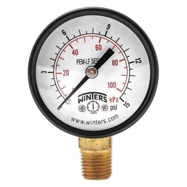 Winters Gauge,Pressure,2in.,0 to 300 psi PEM1411LF - Walmart.com