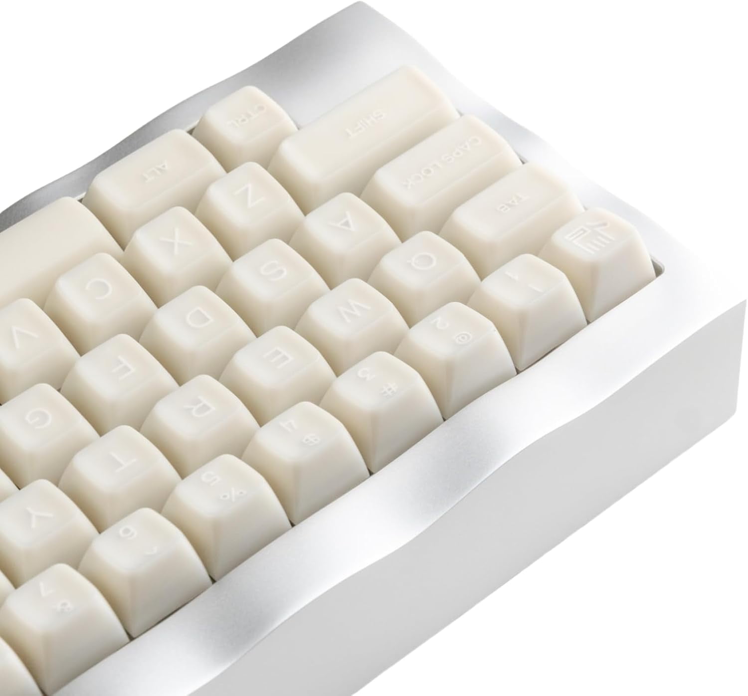 AIR-PBT Keycaps - White Jade Double Shot Pbt Keycaps SA Profile 160 ...