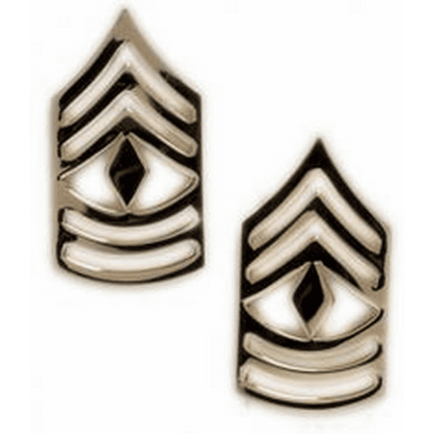 US Army First Sergeant Gold Collar Rank Insignia - Walmart.com ...