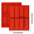 8 Cavity Granola Bar Molds Rectangle Silicone Chocolate Candy Bar Molds ...