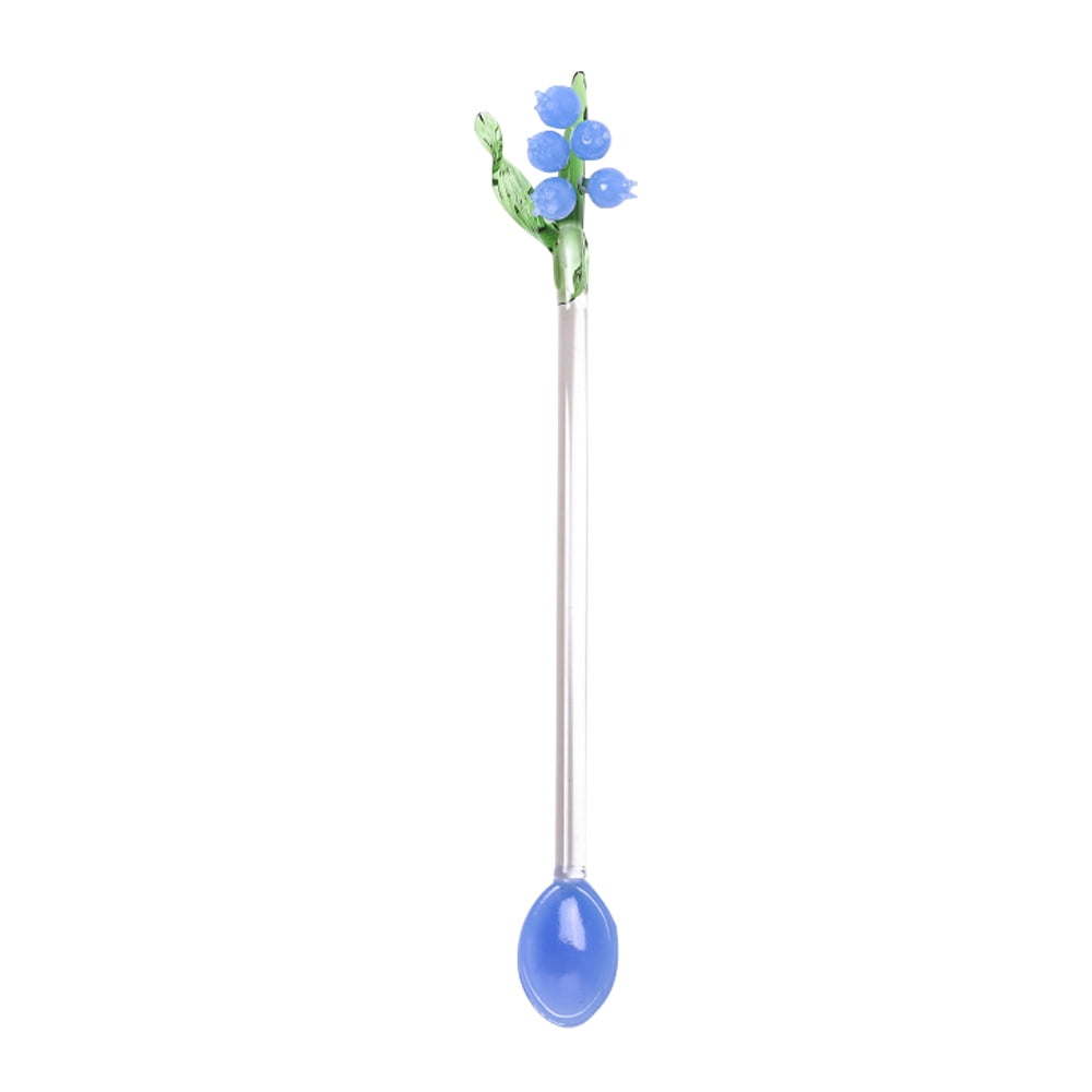 Espresso Spoons,Multicolour Lily Mini Milk Coffee Spoon, Glass Small ...