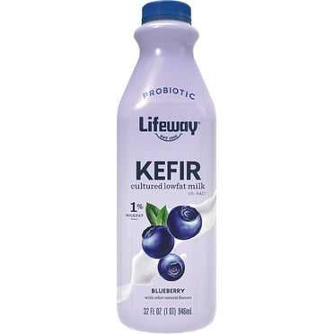 Lifeway Lowfat Milk Strawberry Kefir, 32 fl oz - Walmart.com