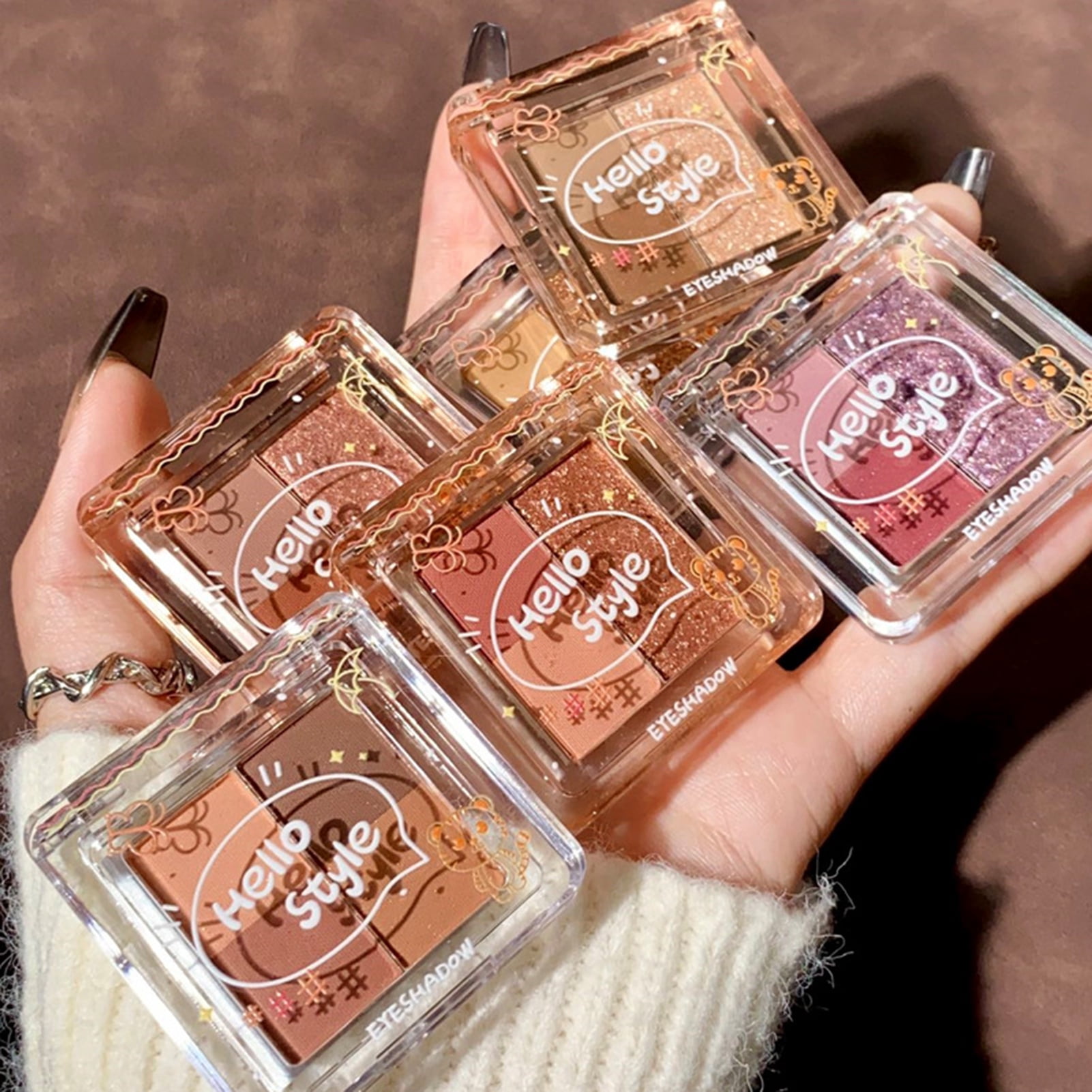 LINASHI 5g Eyeshadow Palette Portable Highly Pigmented Waterproof Fade ...