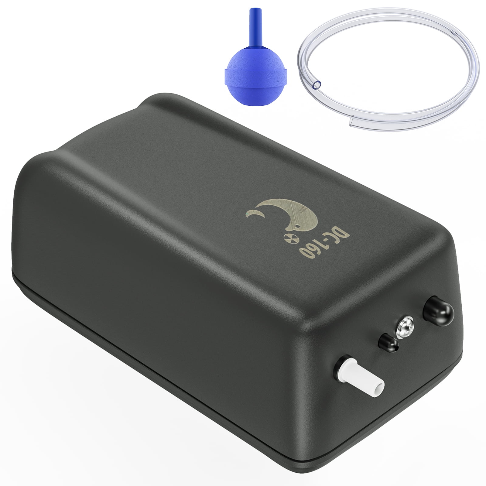Uniclife Aquarium Air Pump Battery-Operated with Air Stone and Airline ...
