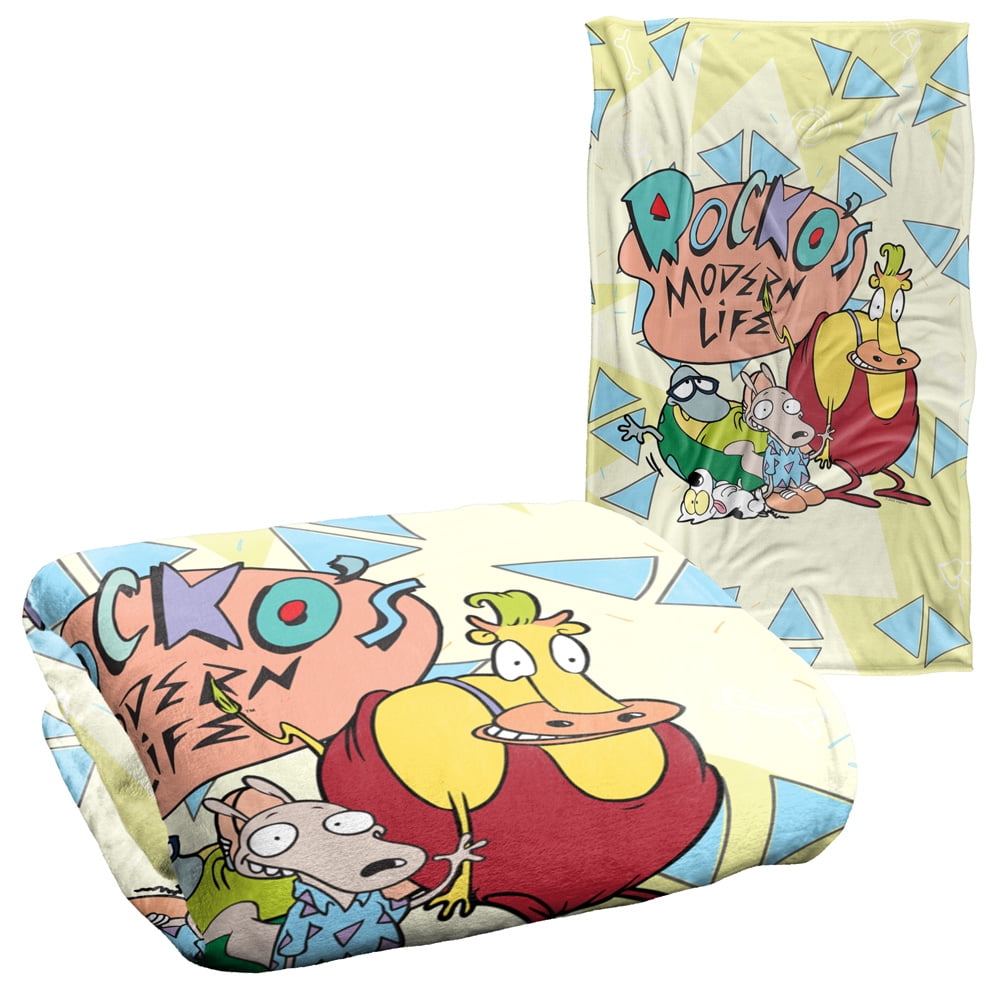Rocko's Modern Life Blanket, 36"x58" Rocko's Modern Life Logo Group ...