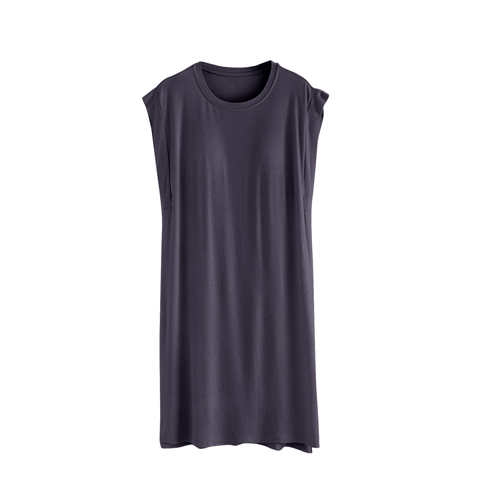 Click here for Faiwad Womens Cap Sleeve Dress Round Neck Loose Sl... prices