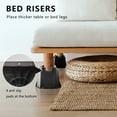 Sunifier Heavy Duty Bed Risers 6 inches (4+2 inches) , Adjustable ...