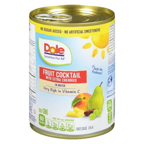 Click here for Dole Fruit Cocktail With Cherries In Water 540 Ml prices
