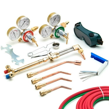 Lincoln Electric Port-A-Torch Kit with Oxygen and Acetylene Tanks and 3 ...