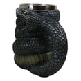 Realistic Ferocious Slithering Serpent Snake With Venomous Fangs Coffee ...