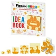 PicassoTiles 25PCS Magnetic Puzzle Game Magic Cube Brain Teaser Set ...