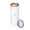 20oz Stainless Steel Mug Reusable Tumbler With Lid And Straw For Hot ...
