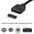 PANO-MOUNTS 120mm RGB Fans 5V 3Pin Addressable RGB PWM PC Computer CPU ...