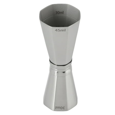 Jigger, Octagonal Perfect Balance 304 Stainless Steel Double Cocktail ...