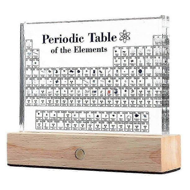 Periodic Table with Real Elements Inside, Table of Elements, Acrylic ...