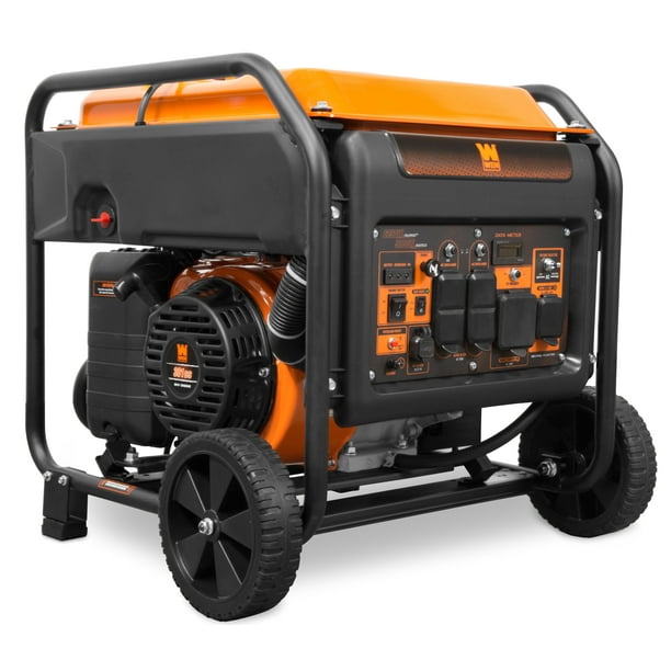 WEN 6250-Watt RV and Transfer-Switch-Ready 120V/240V Open Frame ...