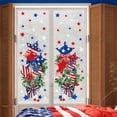 Window Clings, 2 Rolls Large Reusable Glass Decals In Red And Blue ...