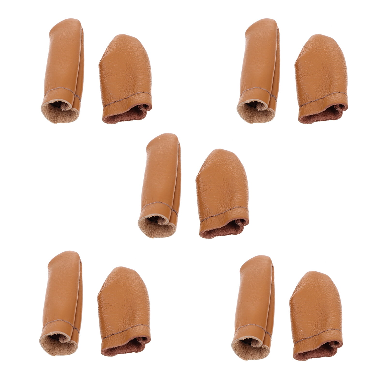 Click here for Kakowely 10 Pcs Pu Leather Thimble Finger Protecto... prices