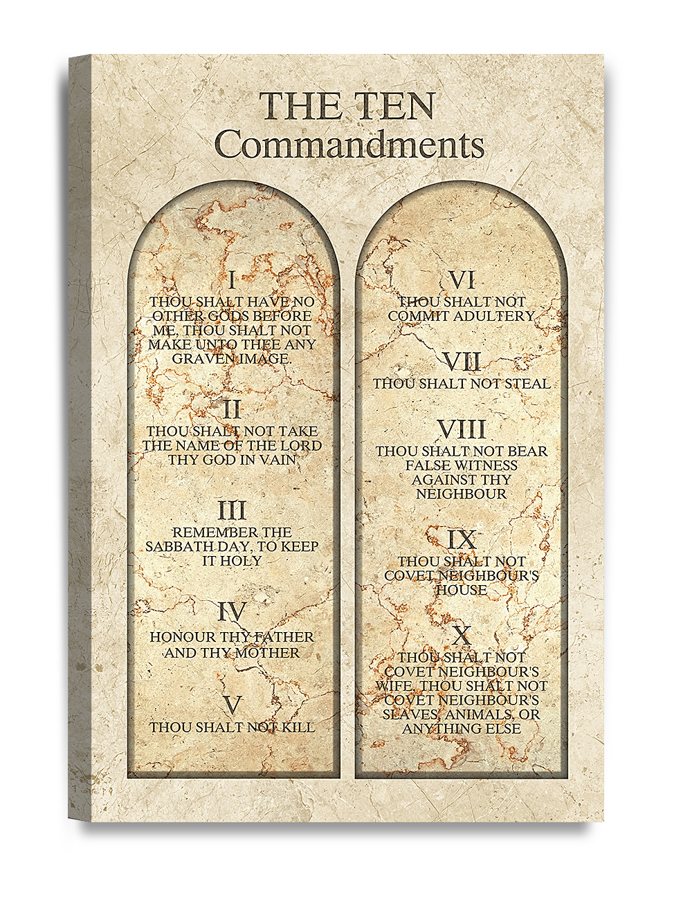 DECORARTS - The Ten Commandments Wall Decor (Lutherans Version). Giclee ...